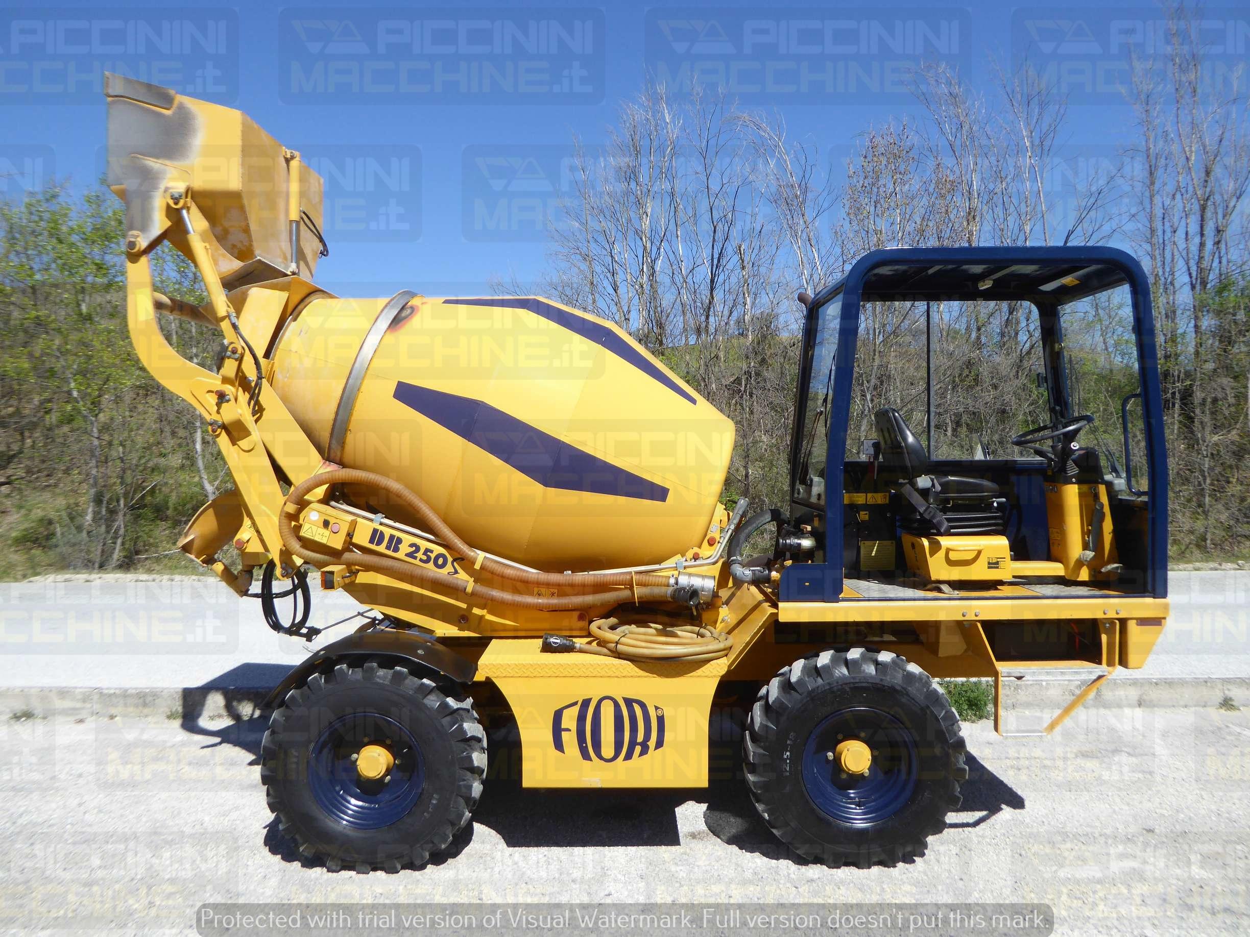Fiori DB 250 S | Concrete mixer | Piccinini Macchine